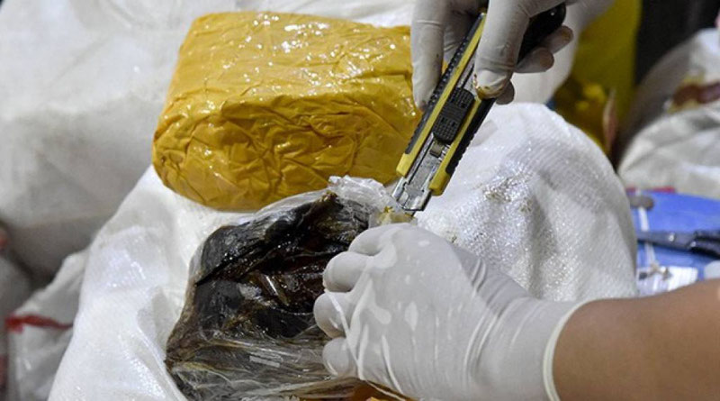 A large quantity of narcotic substances was found in the car's fuel ...